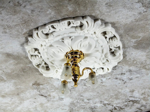 Dollhouse White Flowers in Green Ceramic Turtle Planter Pot 1:12 Scale ...