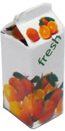 Dollhouse Fresh Orange Juice OJ Carton 1:12 Scale Food Kitchen ...