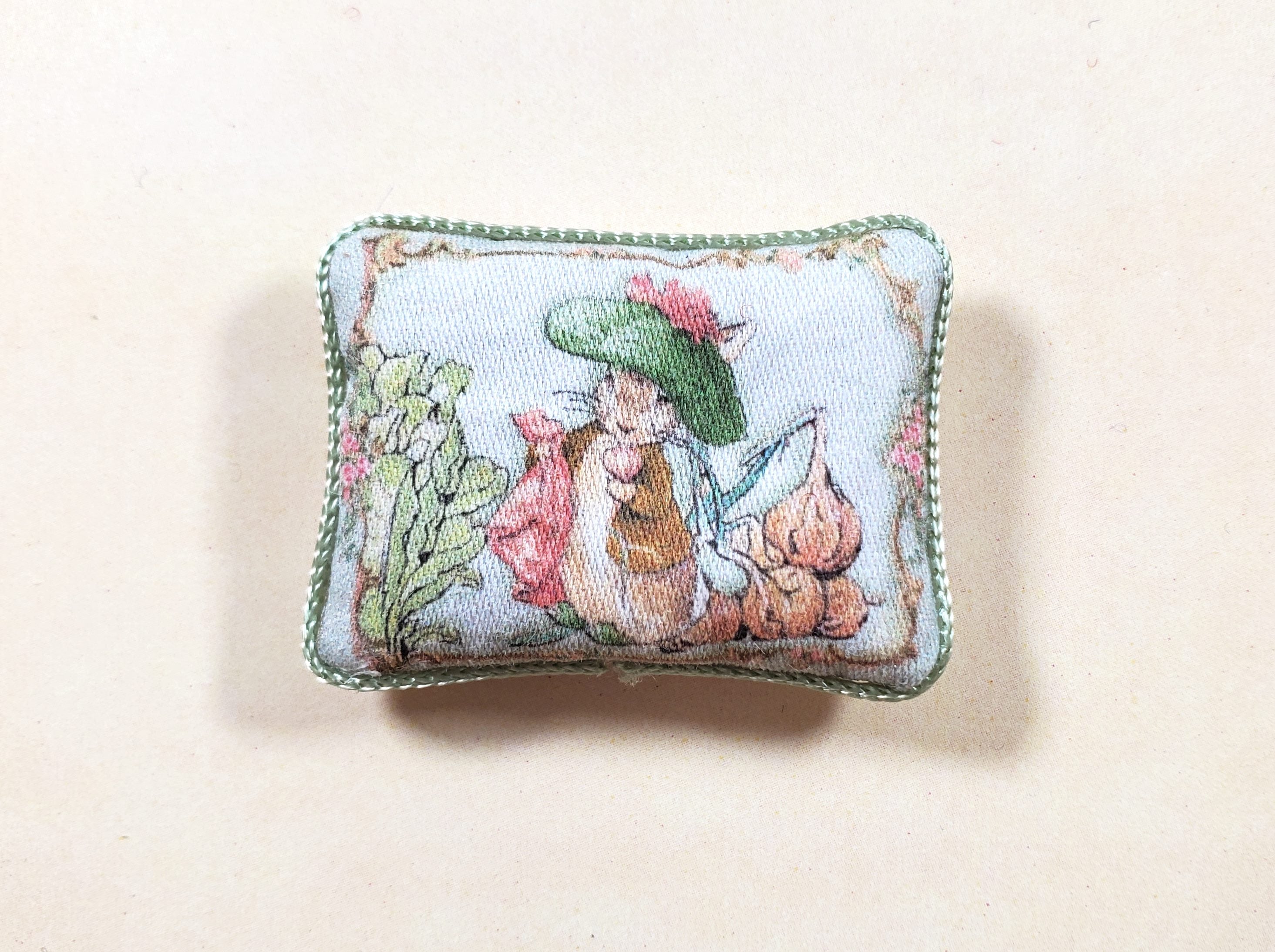 Dollhouse Pillow Benjamin Bunny from Peter Rabbit Handmade 1:12 Scale ...