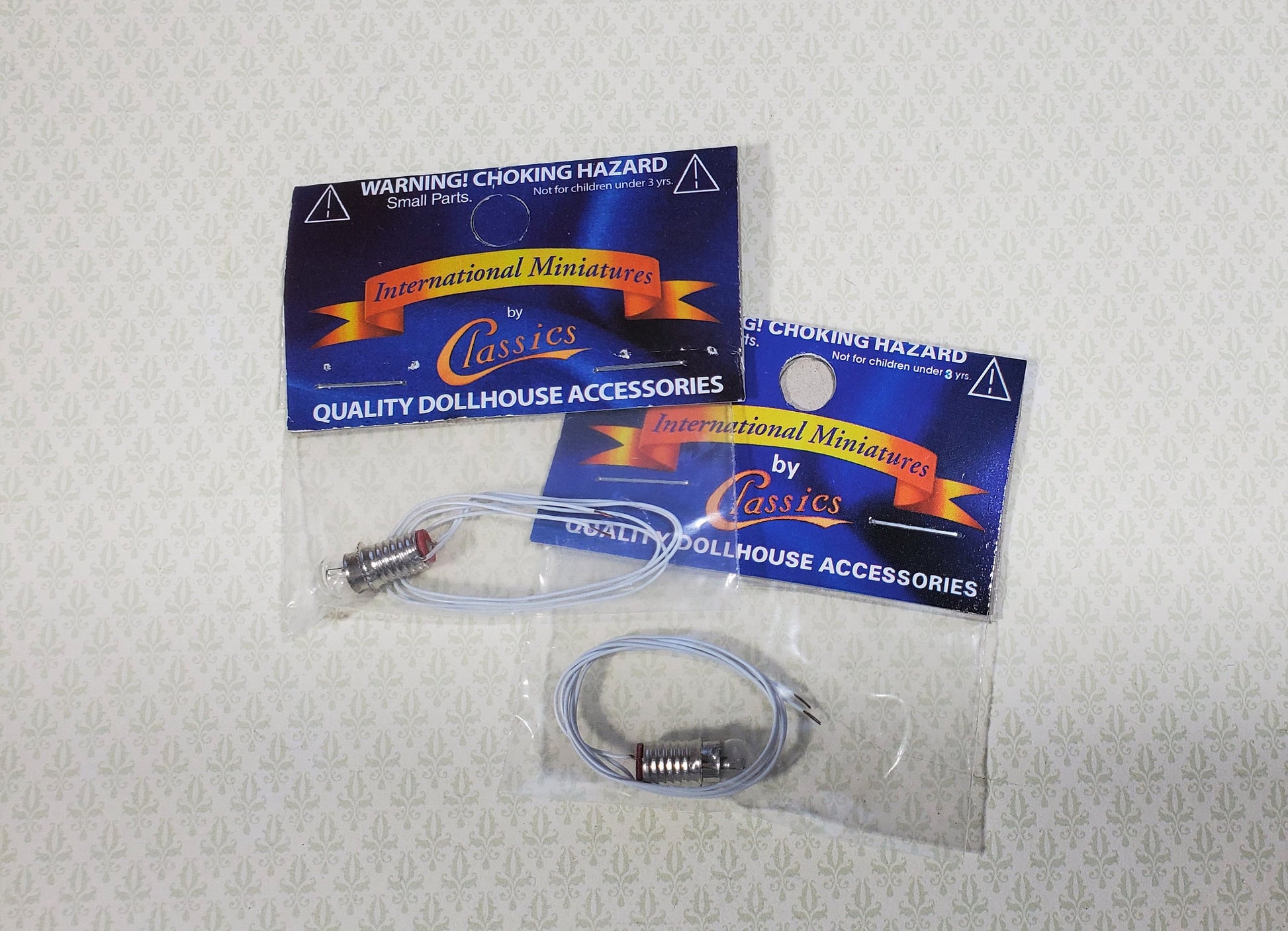 Miniature Screw Base Bulb Socket with Lead Wire & Replaceable Bulb x2 ...