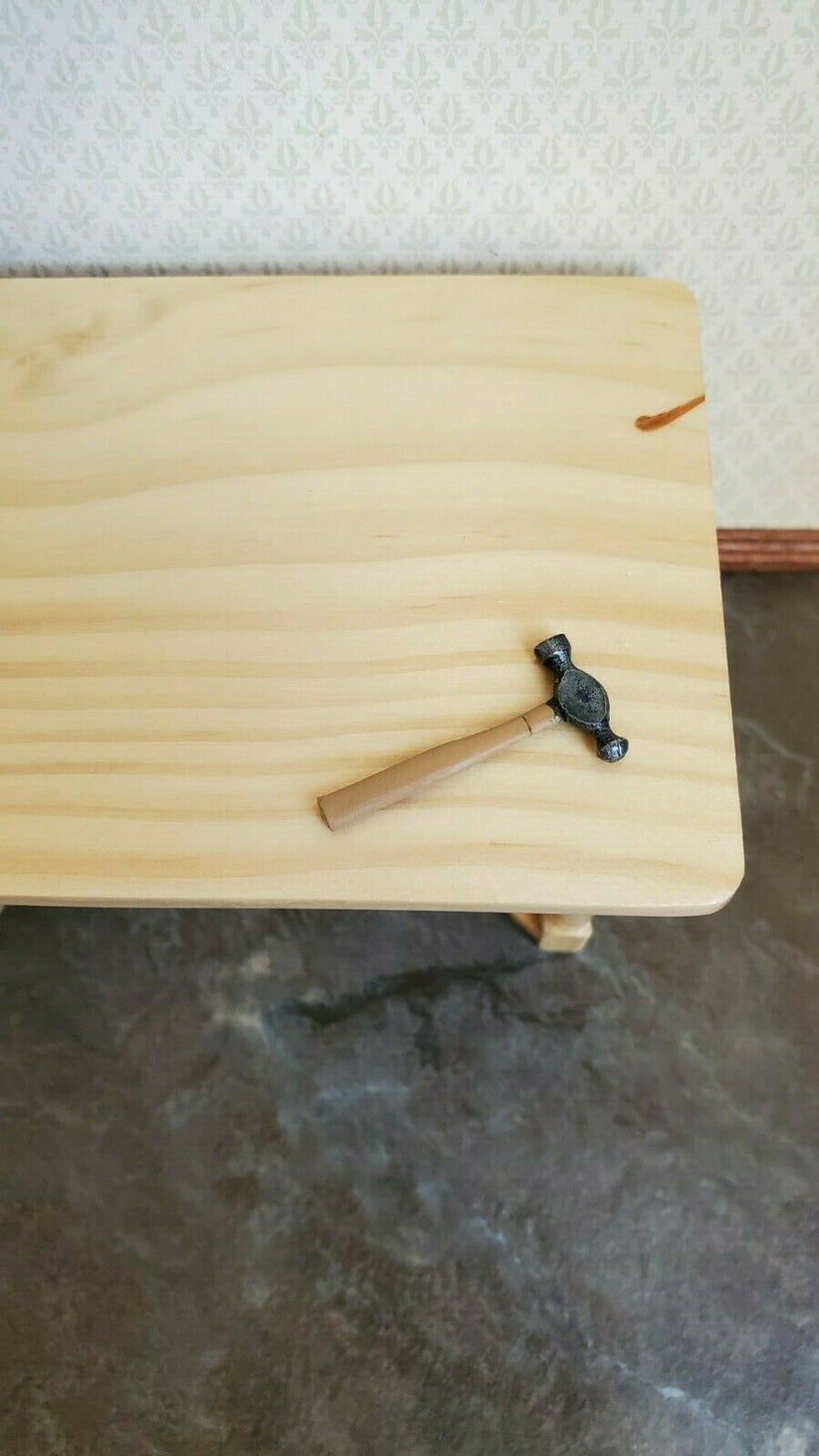 Dollhouse Miniature Hammer Ball Peen Style 1:12 Scale Tool Painted ...