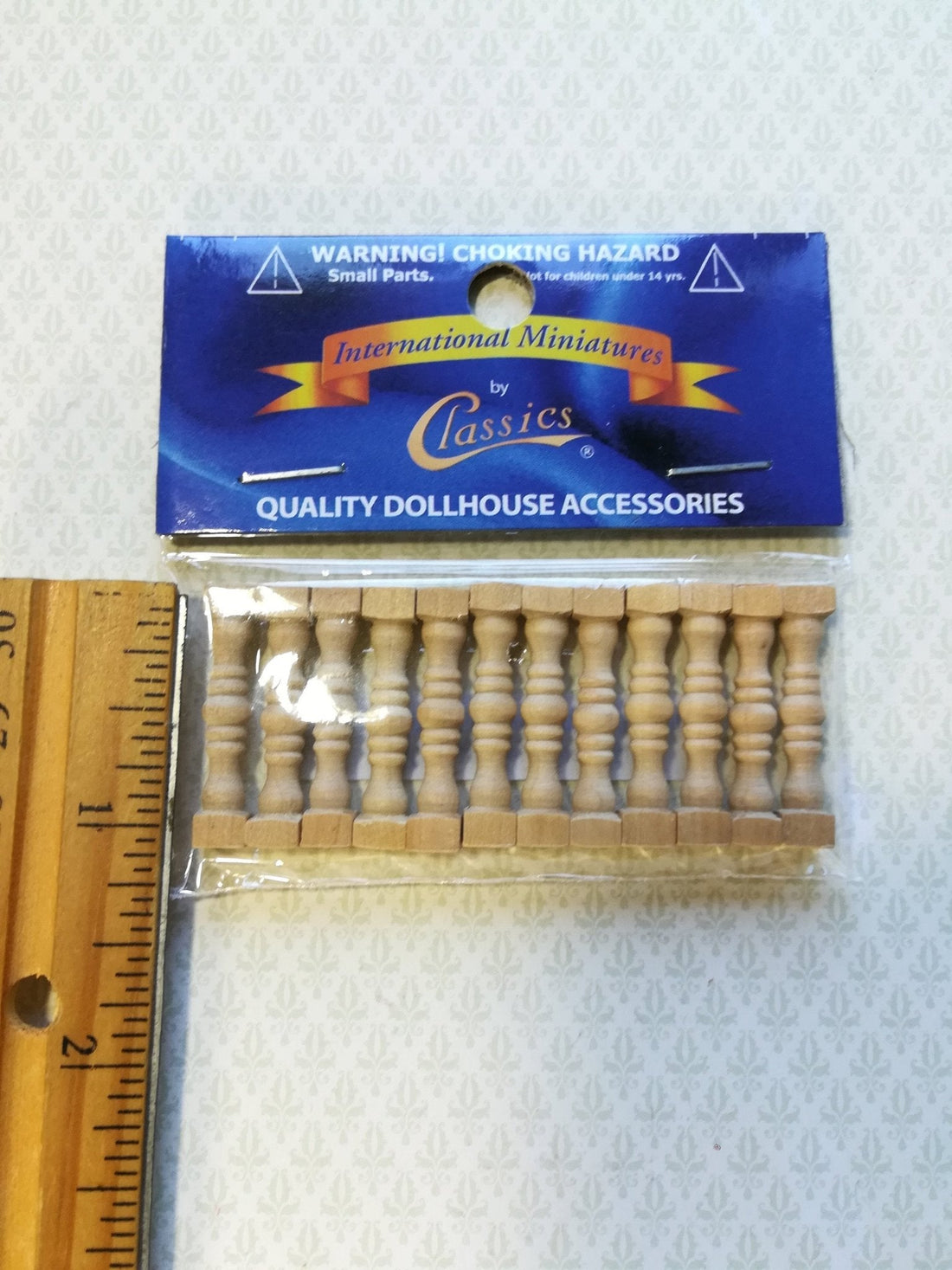 Dollhouse Miniature Small Spindles Posts 1:12 Scale 1 1/8" Tall Porches ...