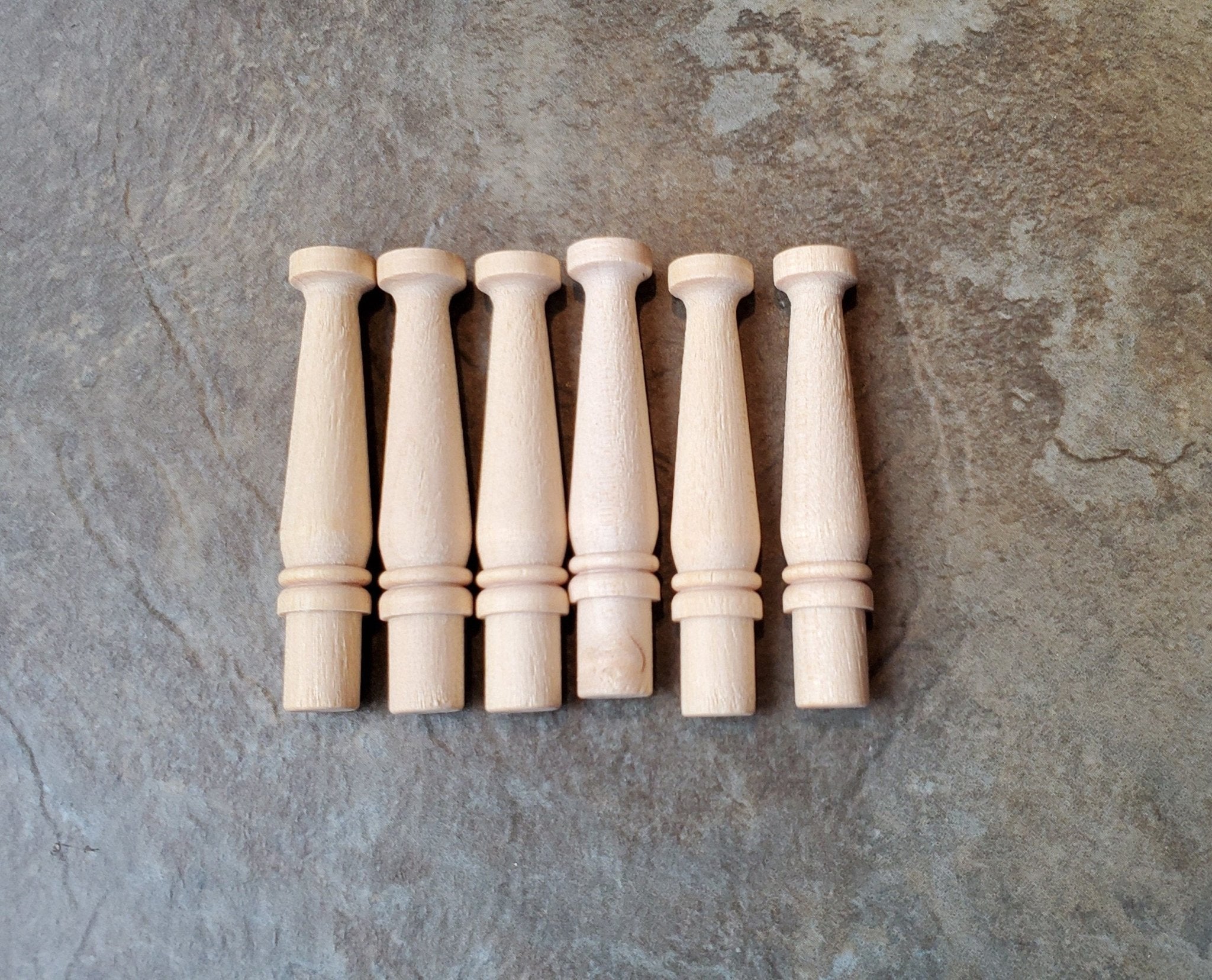 Dollhouse Miniature Spindles Wood for Building Urn Style x6 1:12 Scale ...