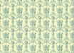 Dollhouse Wallpaper Blue & Cream Floral "French Rose Tapestry" 1:12 Sc ...