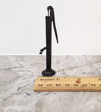 Miniature Well Pump Metal Matte Black Finish 1:12 Scale Dollhouse Scale ...